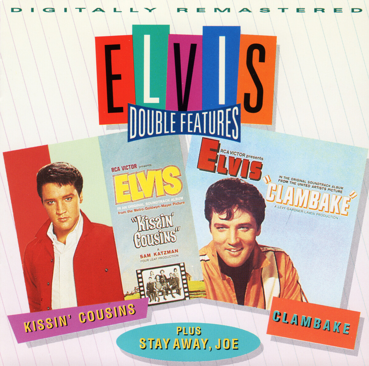 Elvis Double Features: Kissin' Cousins, Clambake and Stay Away, Joe by ...