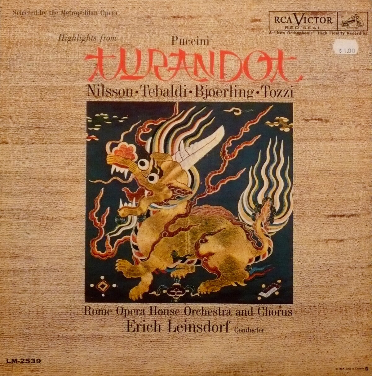 Highlights From Turandot by Rome Opera House Orchestra and Chorus ...