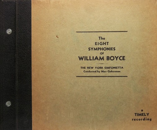 The Eight Symphonies of William Boyce by The New York Sinfonietta / Max ...