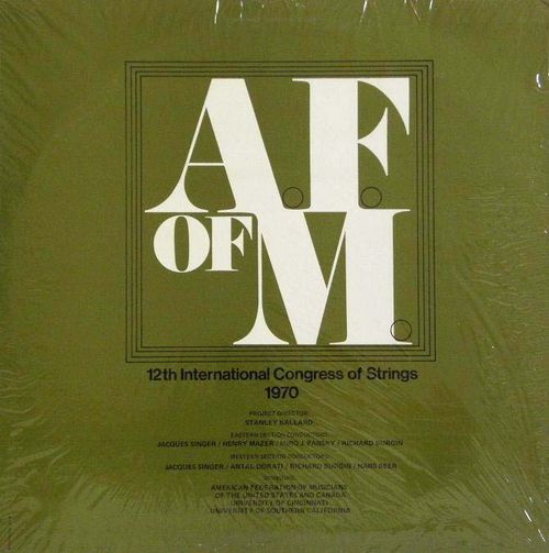 12th International Congress of Strings 1970 by The American Federation ...