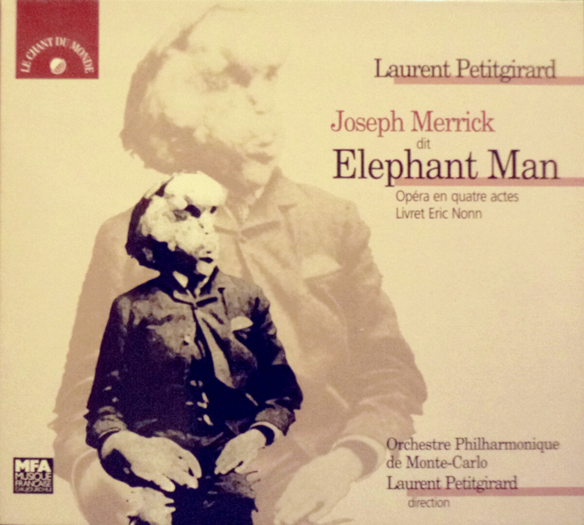 Joseph Merrick dit Elephant Man by Laurent Petitgirard (Album; Le Chant ...