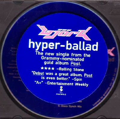 Hyper-Ballad by Björk (Single; Elektra; Prcd 9475-2): Reviews, Ratings ...