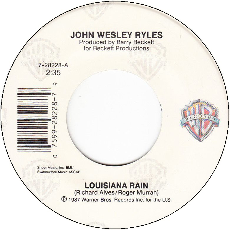 Louisiana Rain / Strong Heart by John Wesley Ryles (Single): Reviews ...