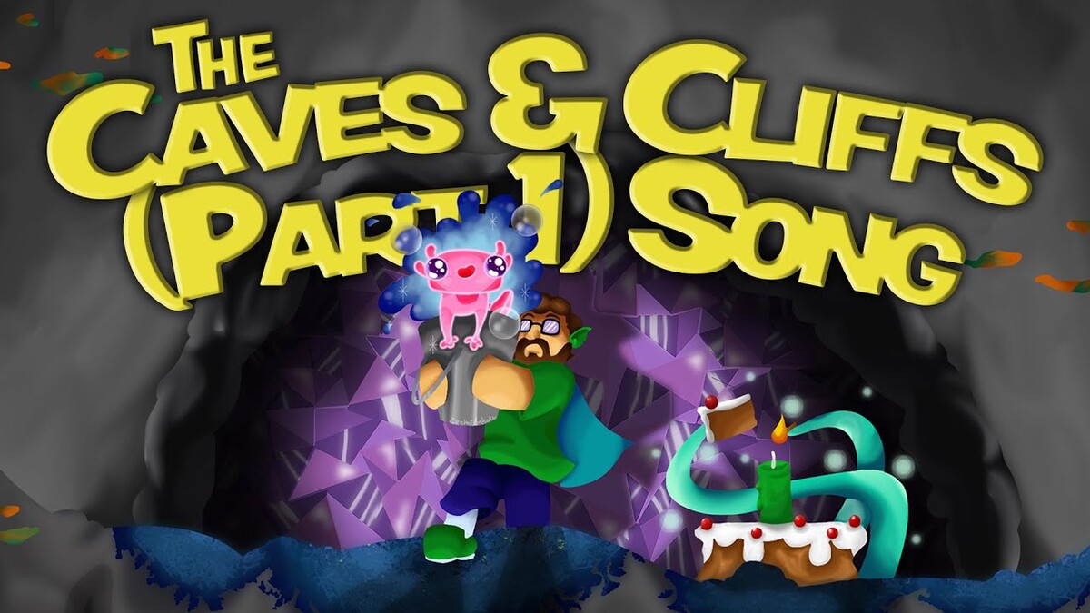 The Caves & Cliffs: Part 1 Update Song! by YourMCAdmin (Music video ...