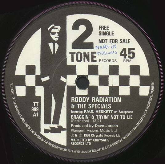 Braggin' & Tryin' Not to Lie / Rude Boys Outa Jail by Roddy Radiation ...