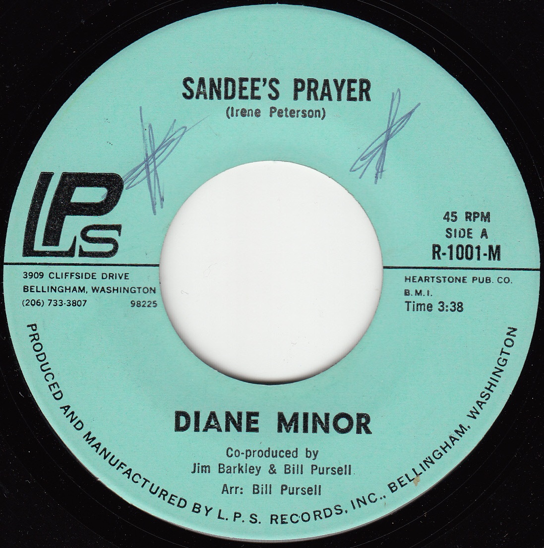 Sandee's Prayer / Storybook Castles by Diane Minor (Single; LPS; R-1003 ...