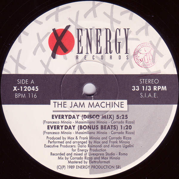 Everyday by The Jam Machine (Single; X-Energy; X-12045): Reviews ...