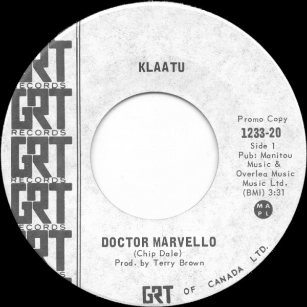 Doctor Marvello / For You Girl by Klaatu (Single, Psychedelic Pop ...