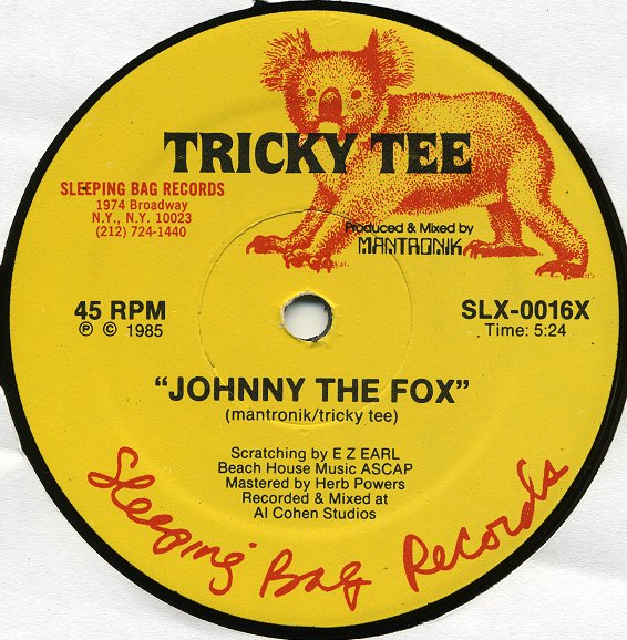Johnny the Fox by Tricky Tee (Single; Sleeping Bag; SLX-016): Reviews, Ratings, Credits, Song ...