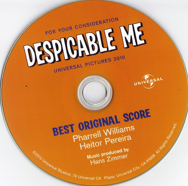 Despicable Me by Pharrell Williams & Heitor Pereira (Album, Film Score ...