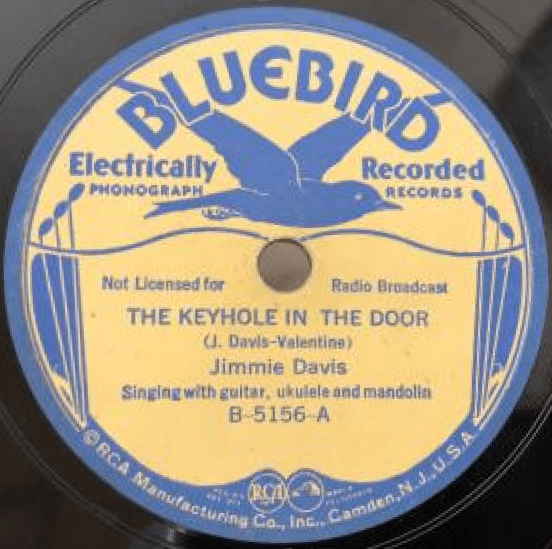 The Keyhole in the Door / It's All Coming Home to You by Jimmie Davis ...