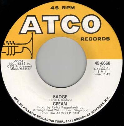 Badge / What a Bringdown by Cream (Single, Pop Rock): Reviews, Ratings ...