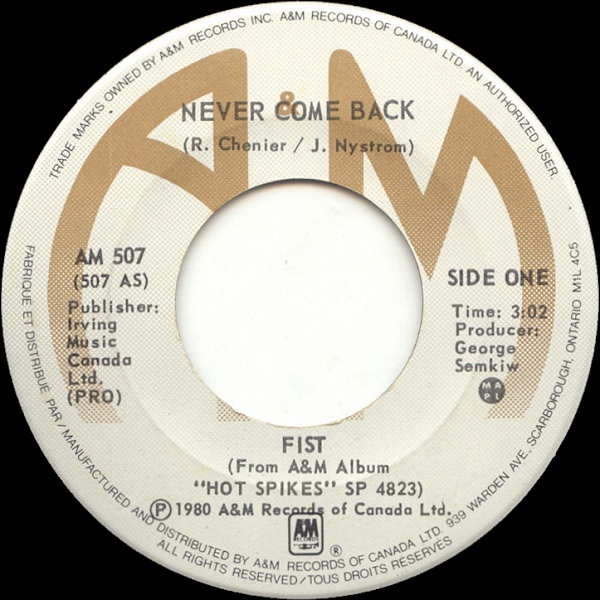 Never Come Back / It's a Sin by Fist (Single): Reviews, Ratings ...