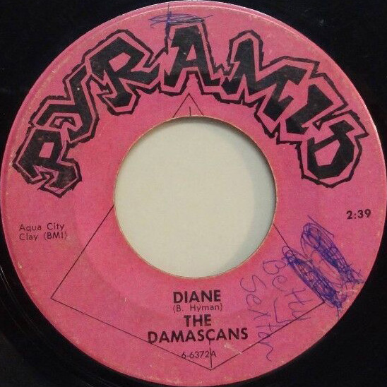 Diane / Go 'Way Girl by The Damascans (Single, Garage Rock): Reviews ...
