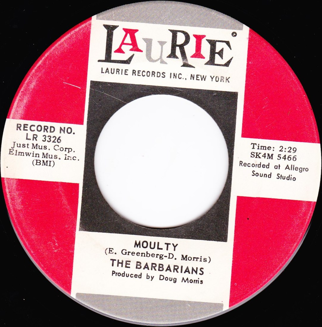 Moulty / I'll Keep On Seeing You by The Barbarians (Single, Garage Rock ...