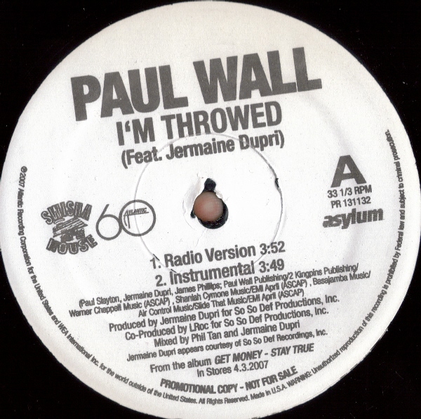 I'm Throwed by Paul Wall (Single, Southern Hip Hop): Reviews, Ratings ...