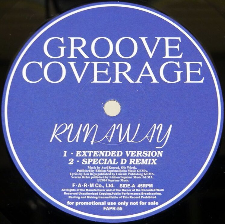Runaway / The End by Groove Coverage (Single, Hands Up): Reviews ...