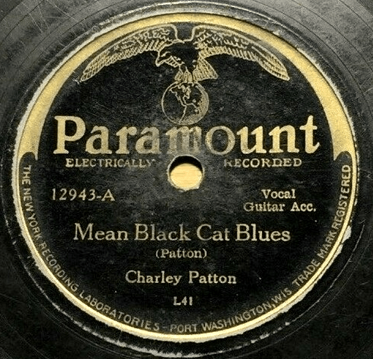 Mean Black Cat Blues / Magnolia Blues by Charley Patton (Single, Delta ...