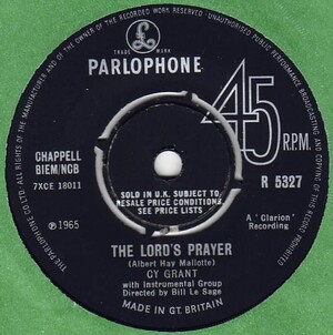 Cy Grant - The Lord's Prayer - Rate Your Music
