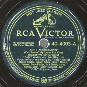 "Fats" Waller and His Rhythm - Ain't Misbehavin' (I'm Savin' My Love ...