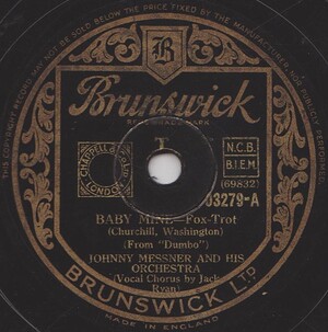 Johnny Messner and His Orchestra - When I See an Elephant Fly (Fox-Trot ...