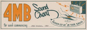 4MB Sound Chart Top 40 - 18 October 1964 - Maryborough QLD Australia ...