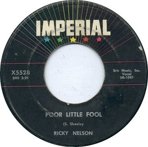 Ricky Nelson - Poor Little Fool - Rate Your Music