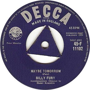 Best Billy Fury songs of all time - Rate Your Music