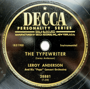 Leroy Anderson - The Typewriter - Rate Your Music