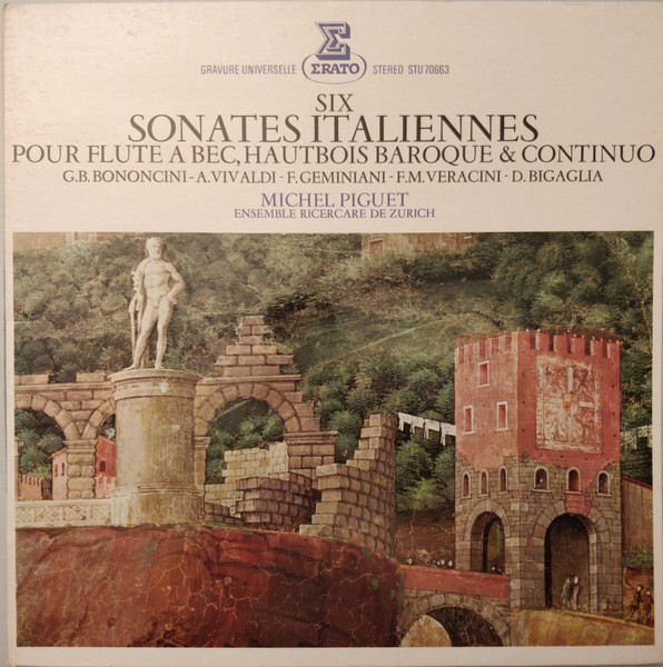 Six sonates italiennes pour flûte à bec, hautbois baroque & continuo by ...