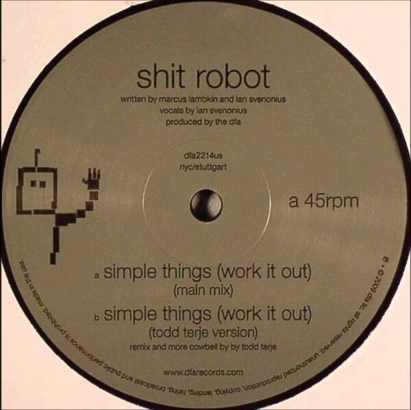 Simple Things (Work It Out) by Shit Robot (Single; DFA; dfa2214us ...