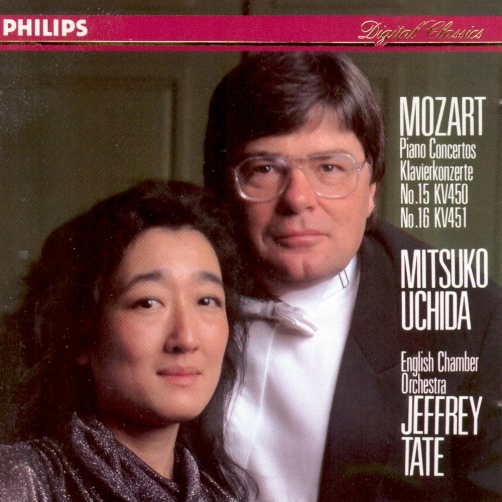 Piano Concertos No. 15 KV450; No. 16 KV451 by English Chamber Orchestra / Jeffrey Tate / Mitsuko ...