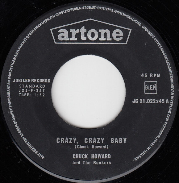 Crazy, Crazy Baby / Sally Mea by Chuck Howard / Casanova Jr. (Single ...