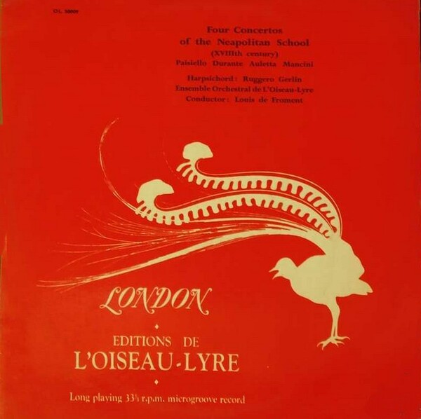Four Concertos of the Neapolitan School (XVIIIth Century) by L'Ensemble ...