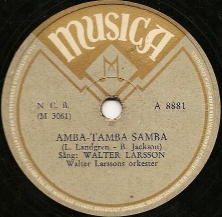 Amba-tamba-samba / Samba i Porto Rico by Walter Larsson (Single ...