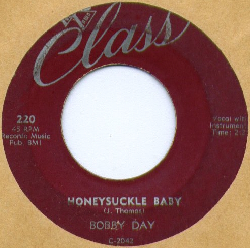 Honeysuckle Baby / Sweet Little Thing by Bobby Day (Single, Rock & Roll ...