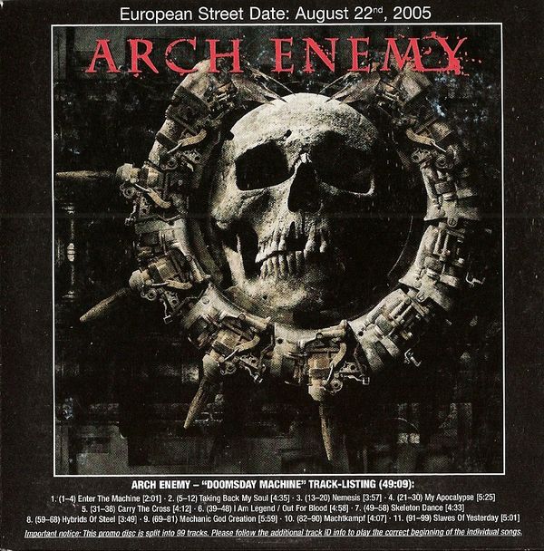 Doomsday Machine by Arch Enemy (Album; Century Media; 77583-2P ...