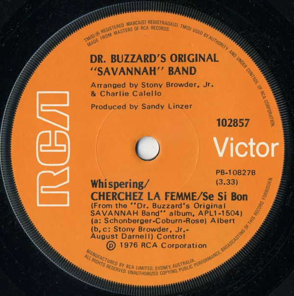 Whispering / Cherchez La Femme / Se Si Bon / Sunshower by Dr. Buzzard's ...