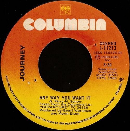 Any Way You Want It / When You're Alone (It Ain't Easy) by Journey ...