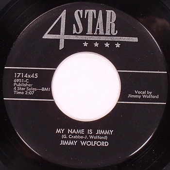 My Name Is Jimmy / Teeney Weeney Man by Jimmy Wolford (Single ...