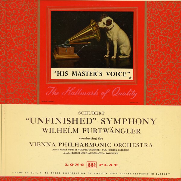 "Unfinished" Symphony by The Vienna Philharmonic Orchestra / Wilhelm ...