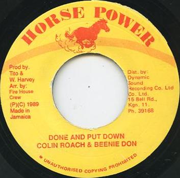 Done and Put Down / Version by Colin Roach & Beenie Don (Single ...
