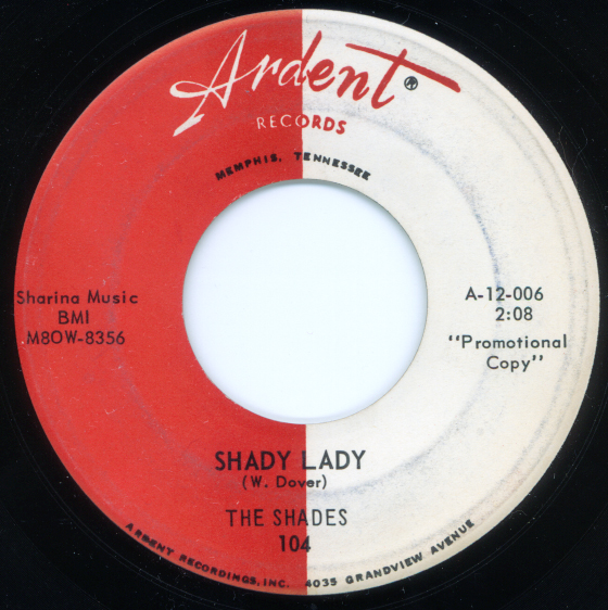 Moonlight Sonata / Shady Lady by The Shades (Single, Garage Rock ...