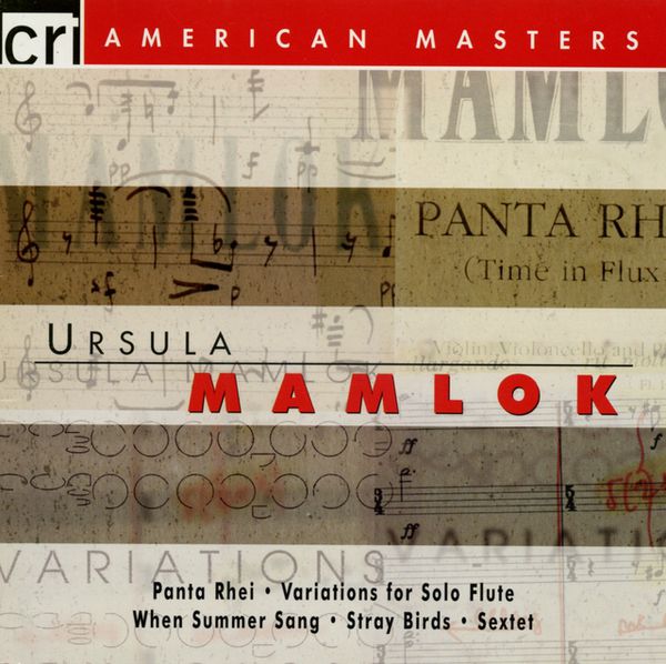 Chamber Works of Ursula Mamlok by Parnassus / Anthony Korf / Phyllis ...