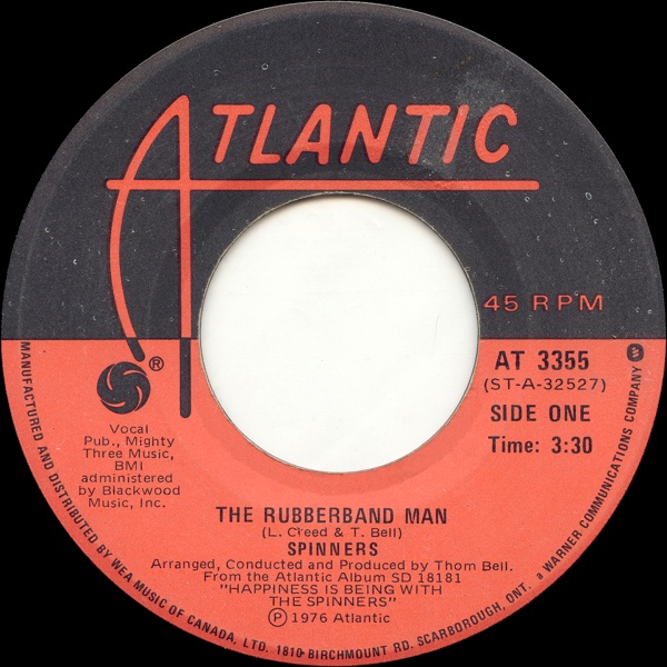 The Rubberband Man / Now That We're Together by Spinners (Single ...
