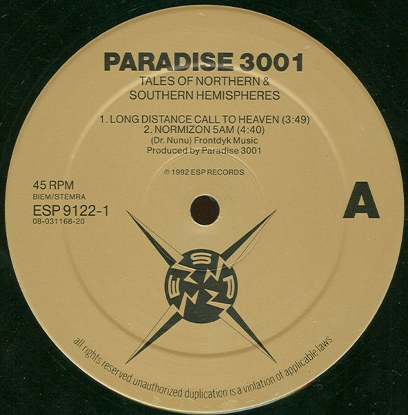 Tales of Northern & Southern Hemispheres by Paradise 3001 (Single ...