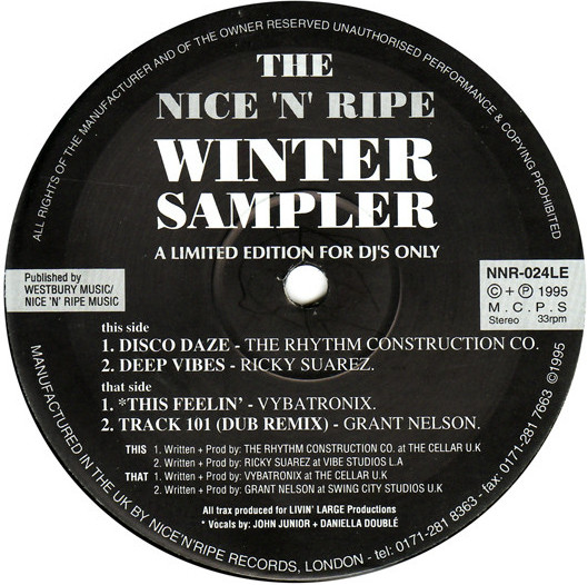 The Nice 'n' Ripe Winter Sampler by The Rhythm Construction Co. / Ricky ...