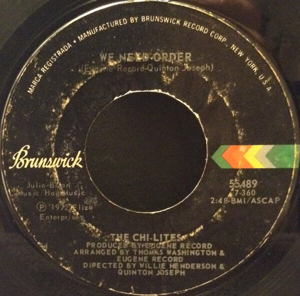 We Need Order / Living in the Footsteps of Another Man by The Chi-Lites ...