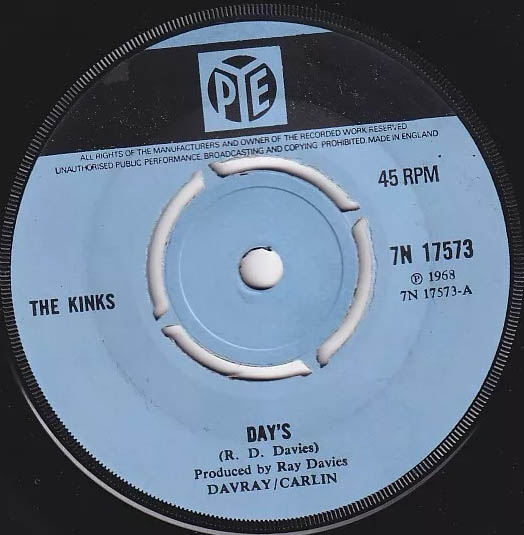 Day's / She's Got Everything by The Kinks (Single, Pop Rock): Reviews ...