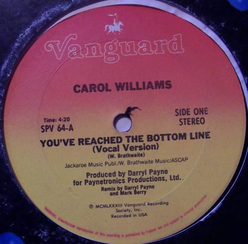 You've Reached the Bottom Line by Carol Williams (Single, Boogie ...